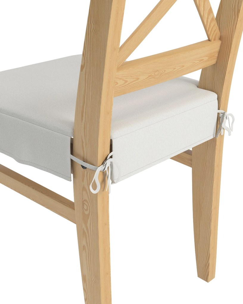 Sedák na židli IKEA Ingolf barva šedá látka pletený vzor