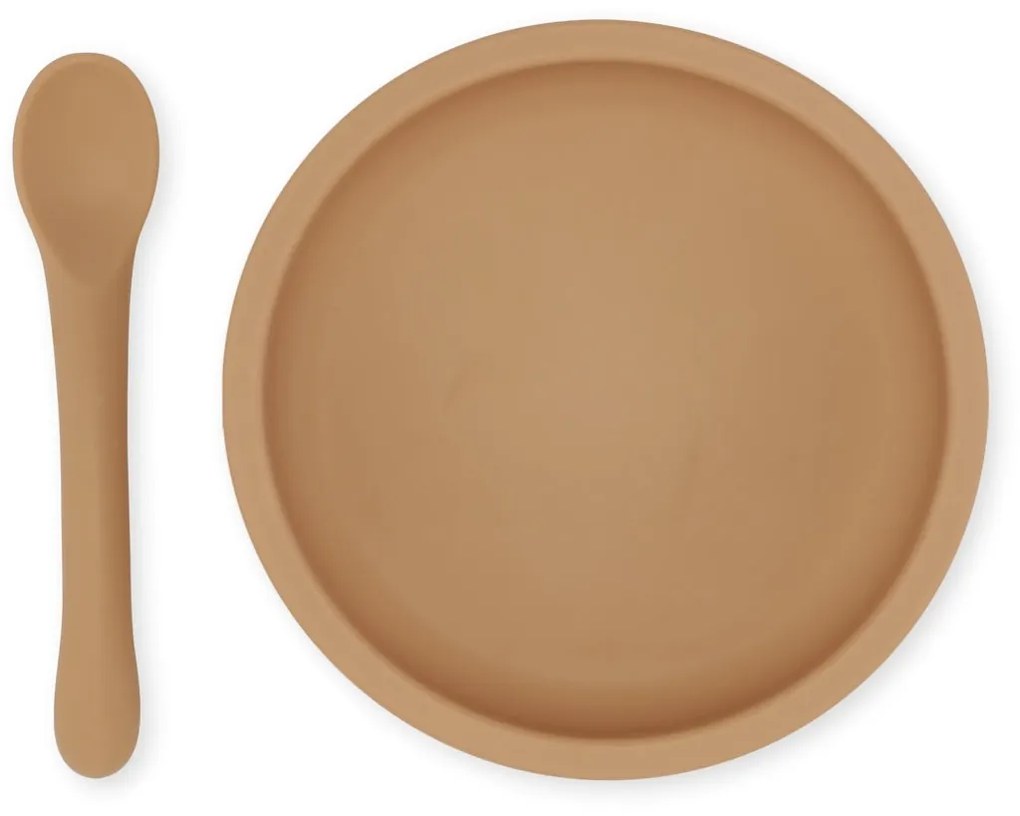Silikonový talíř s přísavkou a lžící KONGES SLOJD Ferre