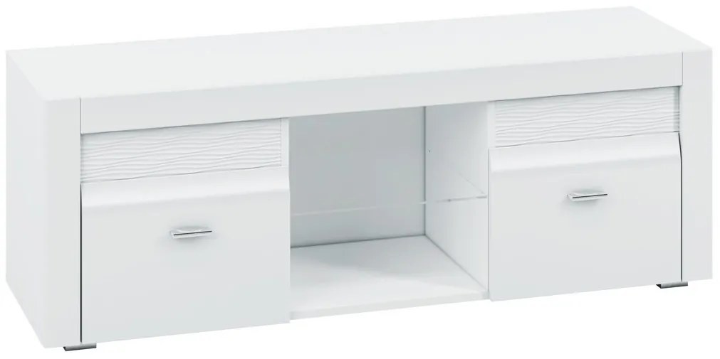 Casarredo - Komfort nábytek Televizní stolek AMARA bílá lesk