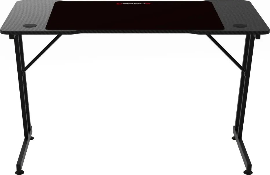 Herní stůl ERACER H1102 — 120x60 cm, kov, melamin, černá