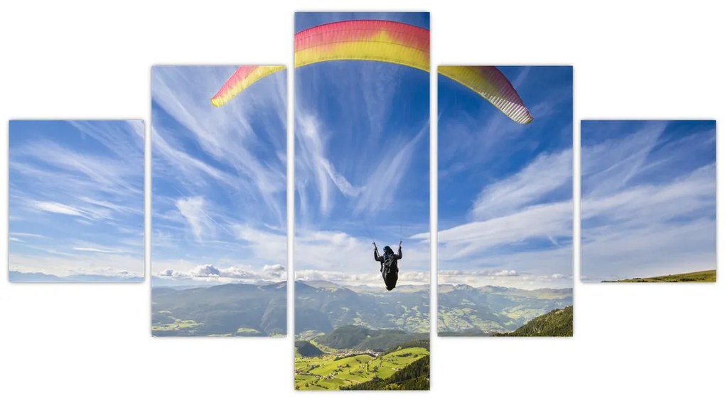 Obraz - Paragliding (125x70 cm)