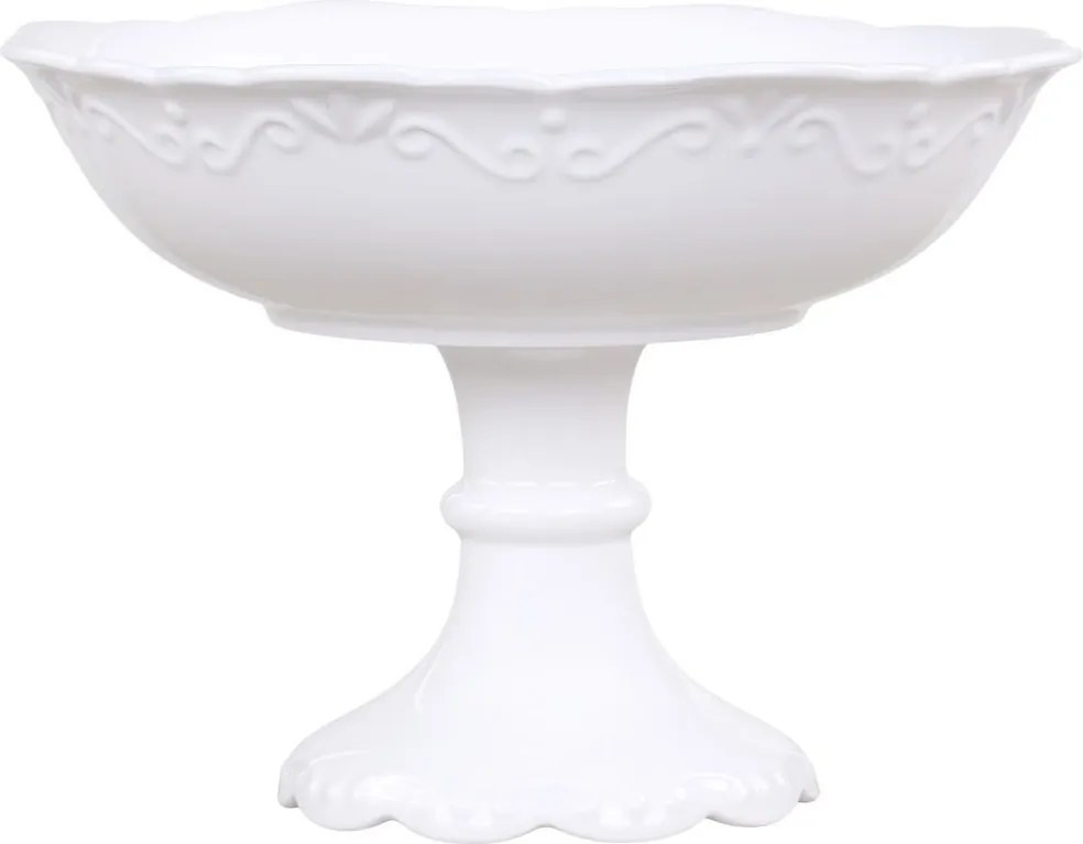 Porcelánová mísa na noze Provence lace - Ø 22*15 cm / 900ml