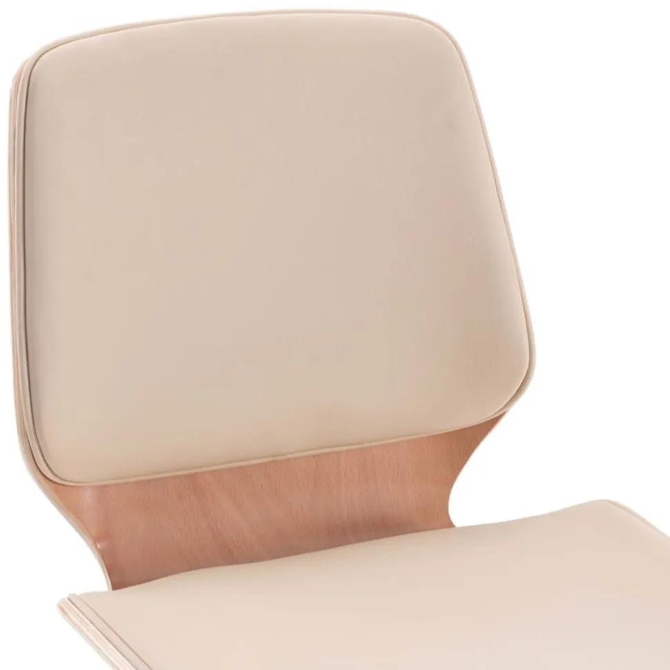 Petromila Jídelní židle 2 ks krémové umělá kůže