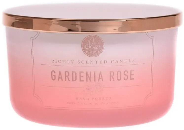 DW Home Vonná svíčka ve skle Růže a Gardénie - Gardenia Rose, 13,5oz