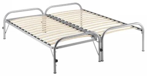 Kovová postel s přistýlkou 90x200 alu AMERIKA