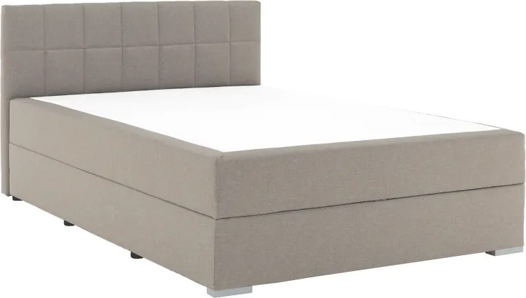 Boxspringová postel 120x200, šedohnědá TAUPE, FERATA TV KOMFORT