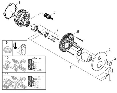 GROHE 24093003 - Baterie PLUS lesklý chrom