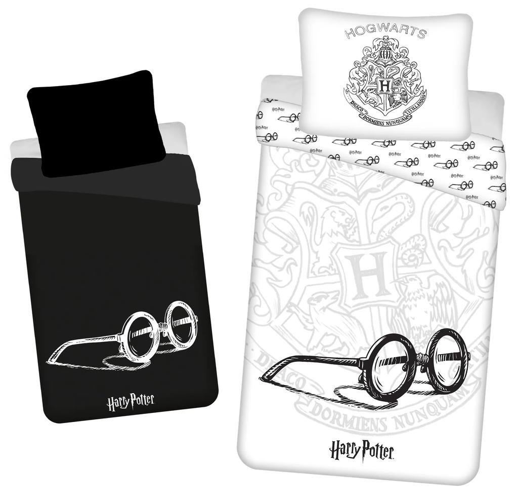 Jerry Fabrics Bavlněné povlečení  se svítícím efektem 140x200 + 70x90 cm - Harry Potter "HP144"