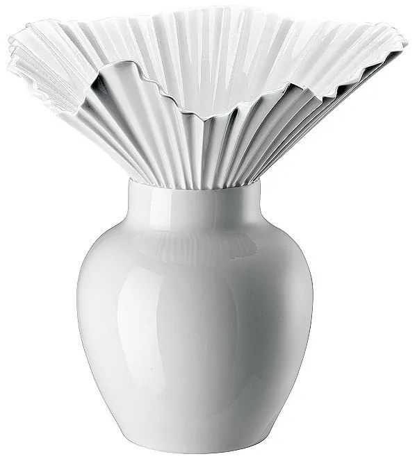ROSENTHAL FALDA Váza bílá 27 cm