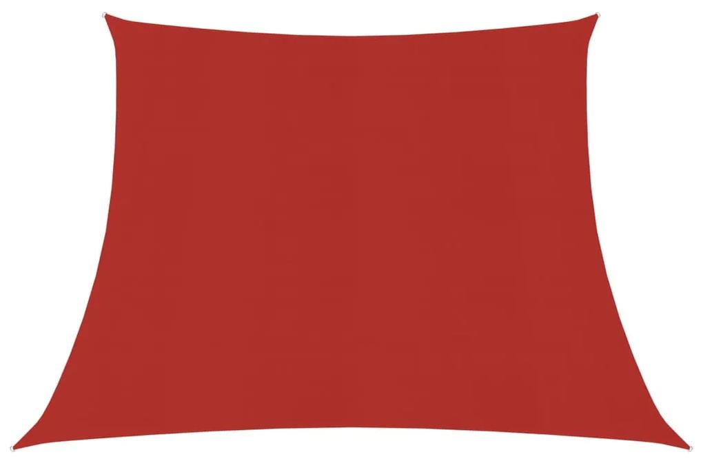 vidaXL Stínící plachta 160 g/m² červená 4/5 x 3 m HDPE