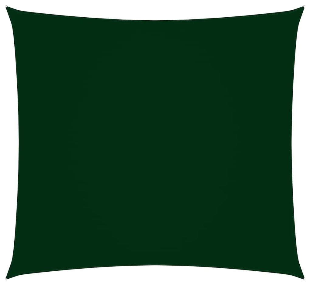 vidaXL Stínící plachta oxfordská látka čtvercová 2 x 2 m tmavě zelená