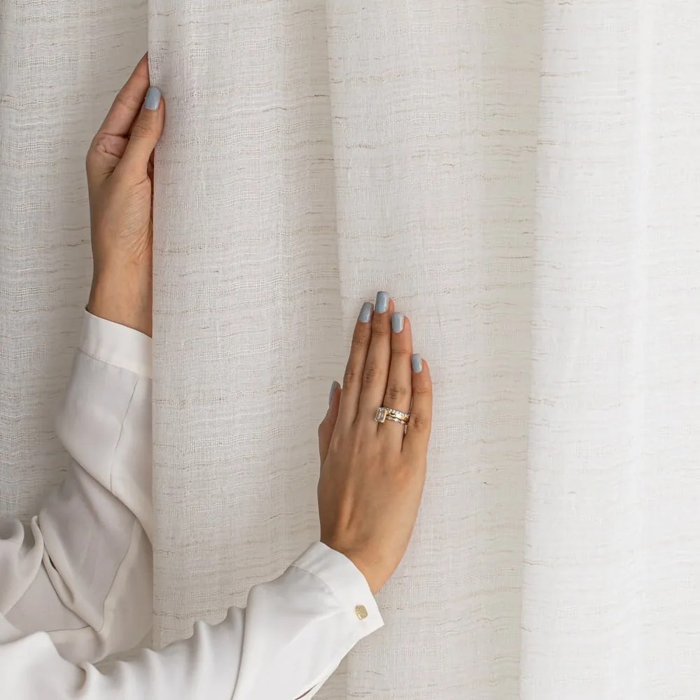 Krémová záclona 140x270 cm Drimar – Restilo