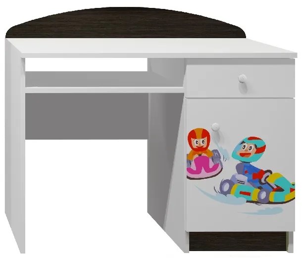 Dětský psací stůl 10 CHILD FORMULE Barva: ANTRACIT / BÍLÁ, Potisk: NE