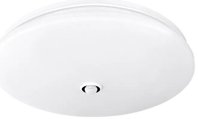 Solight LED stropní světlo PLAIN s PIR sensorem, 18W, 1260lm, 3000K, kulaté, 33cm