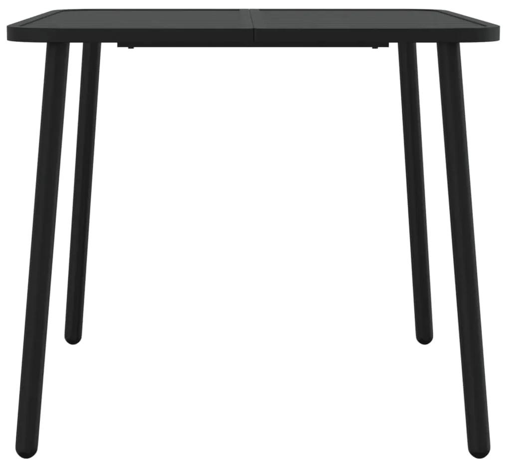 Zahradní stolek antracitový 80 x 80 x 71 cm ocel - Default Title