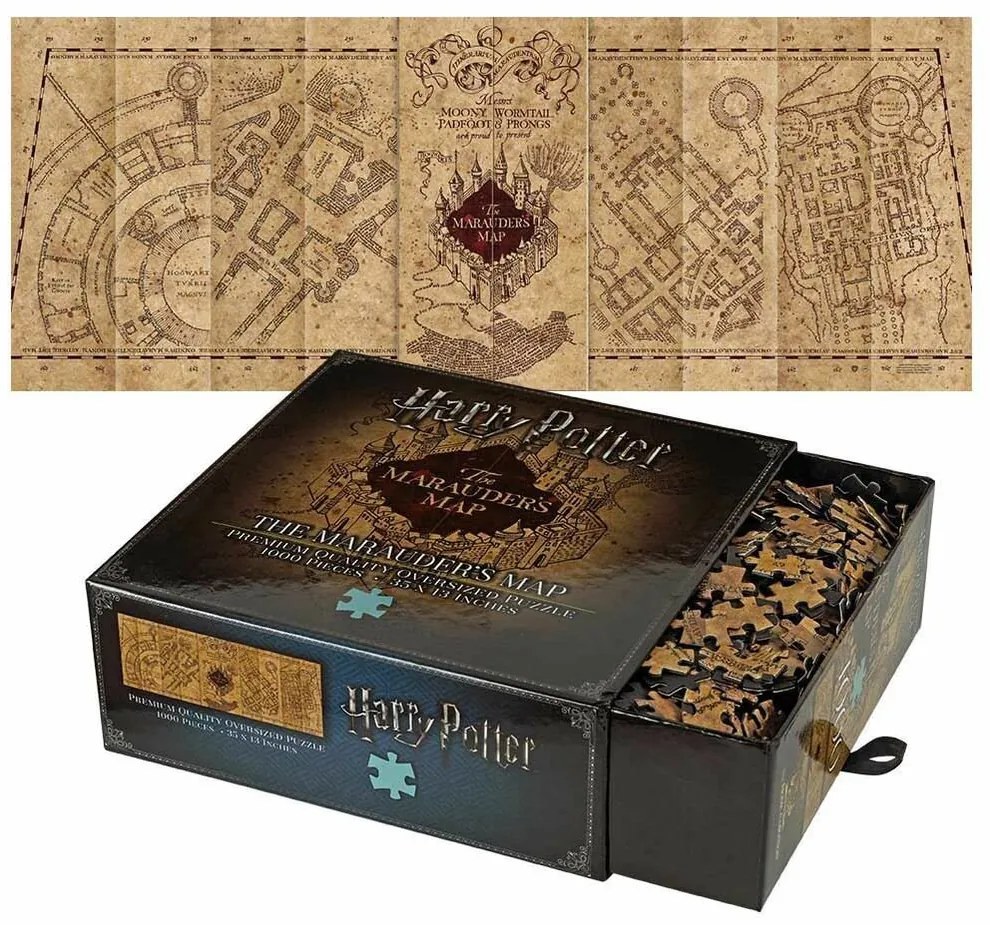 Puzzle harry potter: the marauders map - puzzle