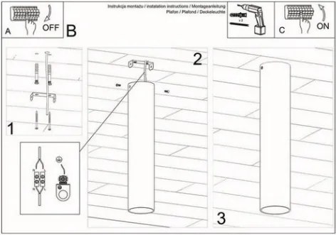 Stropní svítidlo SOLLUX Lagos 30cm GU10 1x40W bez zdroje SL.0435 bílá