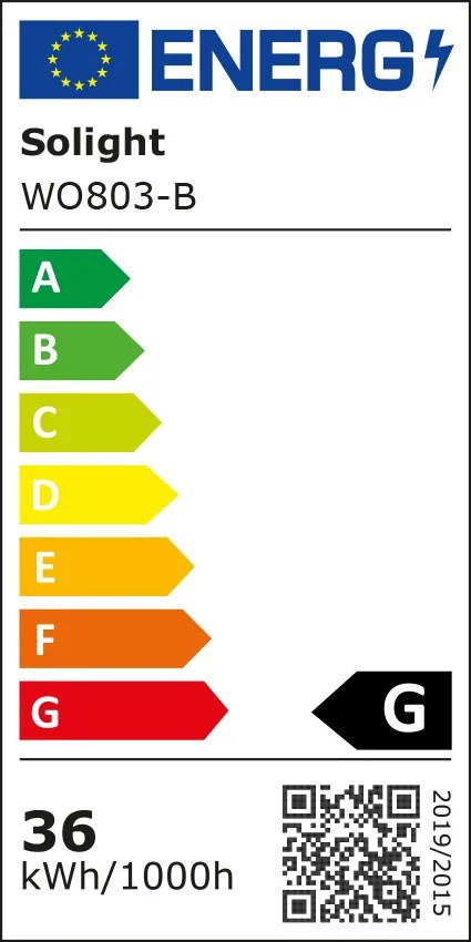 Solight Černé LED stropní svítidlo kulaté 300mm 36W CCT