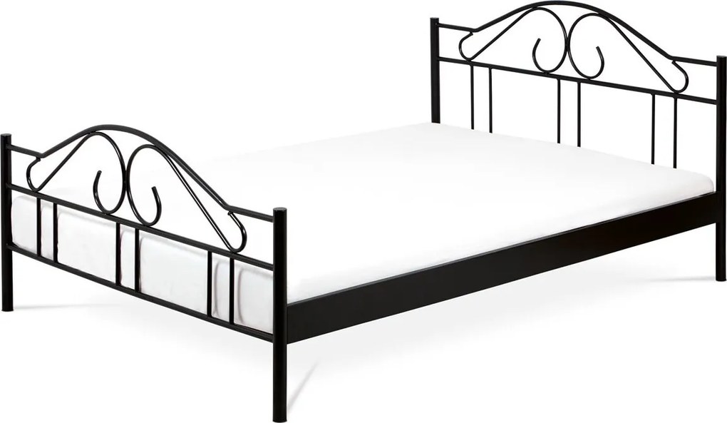 Autronic Kovová postel BED-1909 BK, 140x200, černá