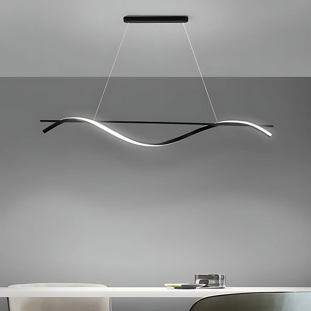 Toolight Toolight, LED závěsná lampa 120cm, 27W, 3000K, LHJ019-CP, černá, OSW-50004