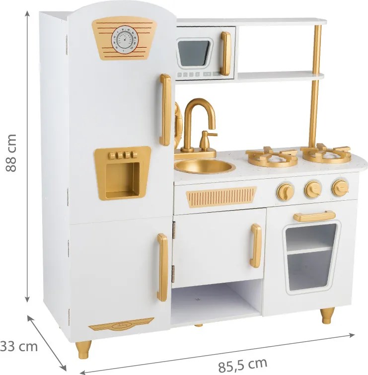 4iQ Group Dětská kuchyňka JOY, Bílá
