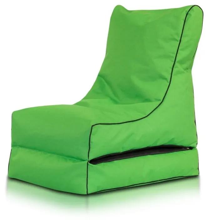 Supplies FUMIKO tkaný sedací pytel polyester - zelený