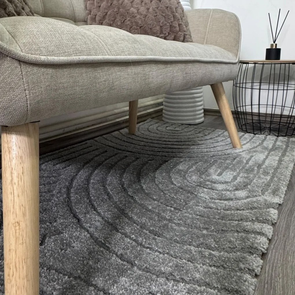 ELLE Decoration, Kusový koberec New York 105085 Grey, 160x230, šedá, obývací pokoj
