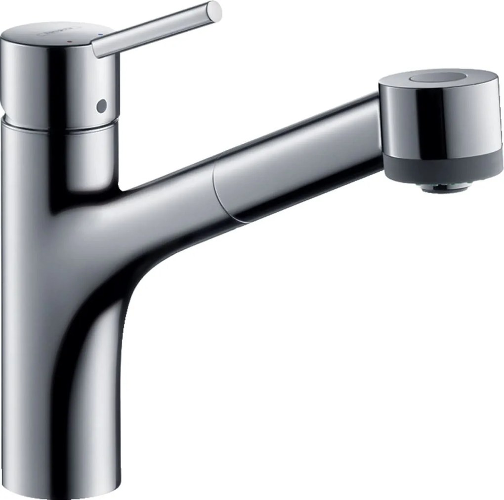 Dřezová baterie Hansgrohe Talis M52 s vytahovací sprškou, 2 proudy chrom 32842000