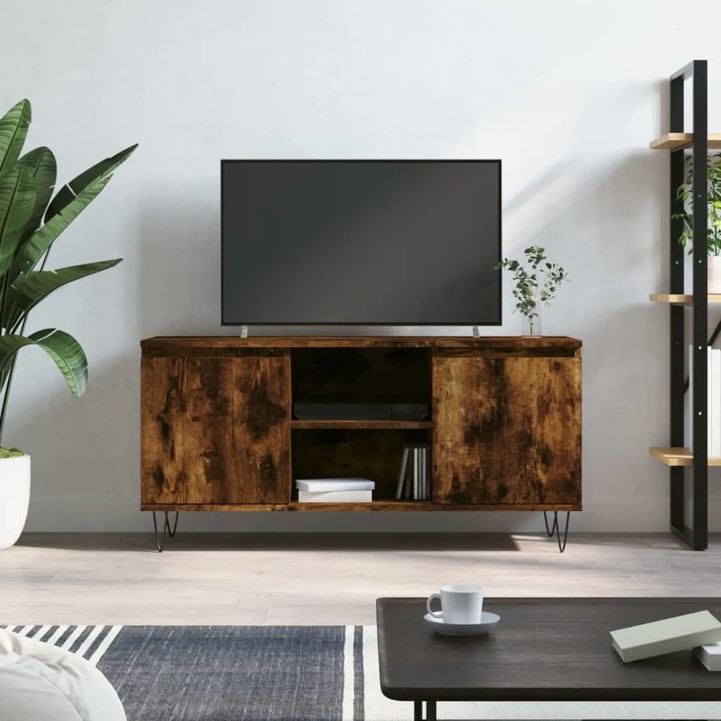 vidaXL TV skříňka 104 x 35 x 50 cm kompozitní dřevo [827019] Barva: šedá sonoma