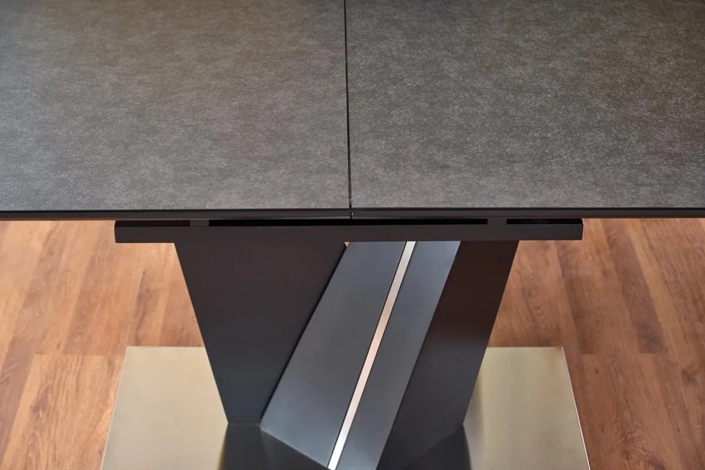 Rozkládací stůl Vade 160/220 cm tmavě šedý