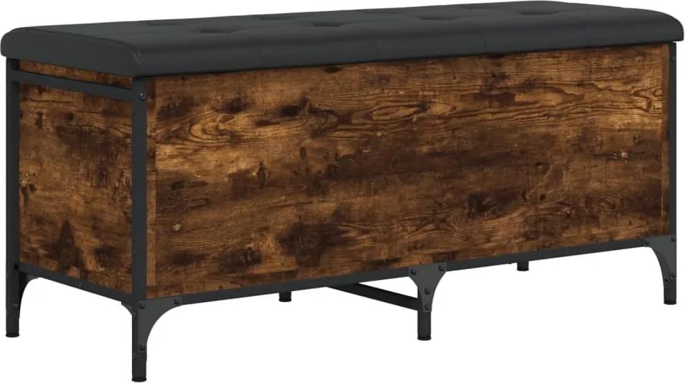 vidaXL Úložná lavice 102 x 42 x 45 cm kompozitní dřevo [835149] Barva: šedá sonoma