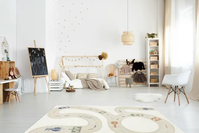 Koberec Esme Kids C6241A krémový / bílý