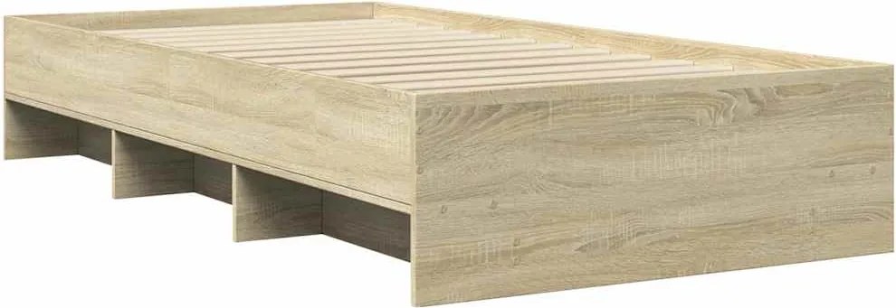 Rám postele bez matrace dub sonoma 75 x 190 cm kompozitní dřevo 3295711