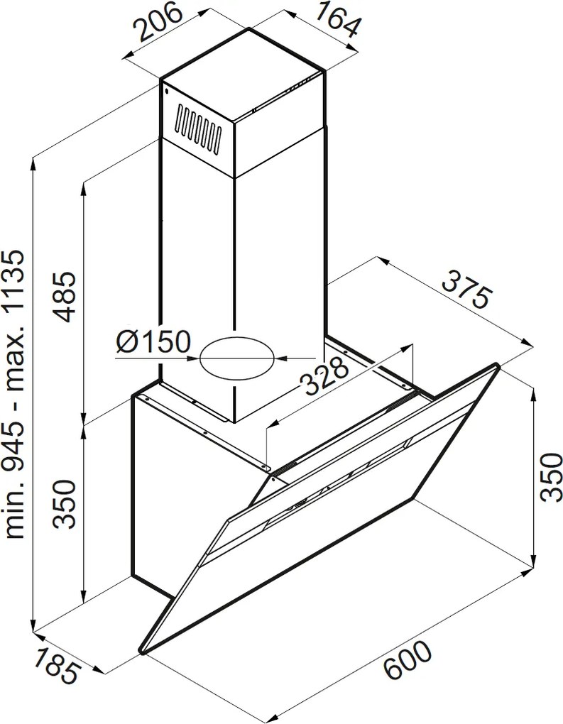 Kluge Odsavač par Kluge KOS6050BLG