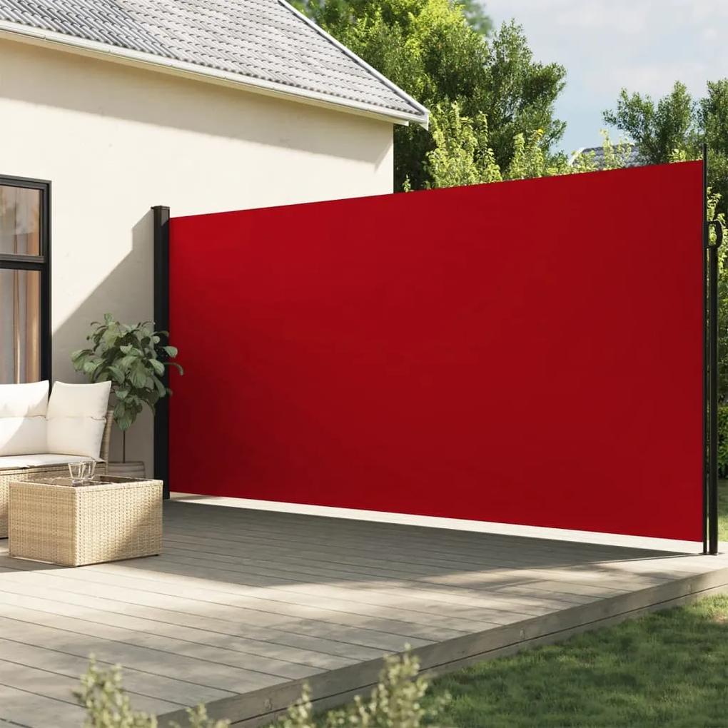 Zatahovací boční markýza červená 200 x 600 cm - Default Title