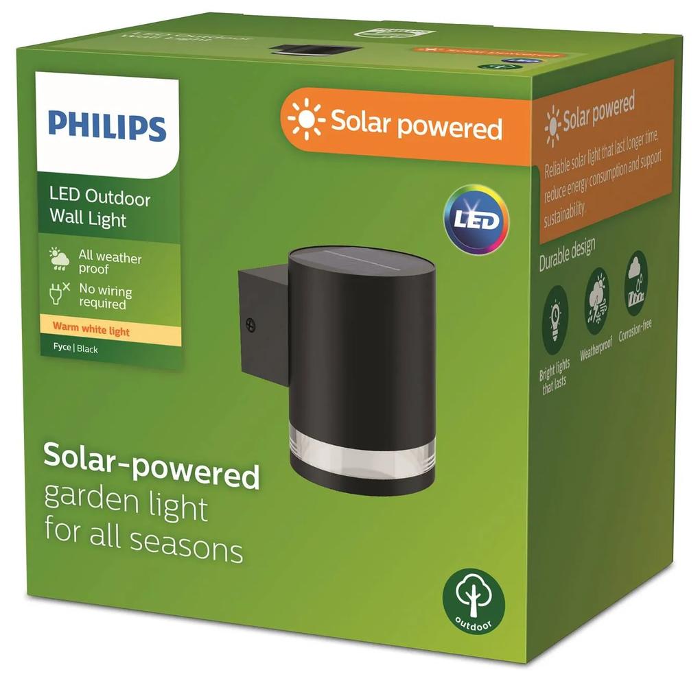 Solární venkovní nástěnné svítidlo Philips LED Fyce