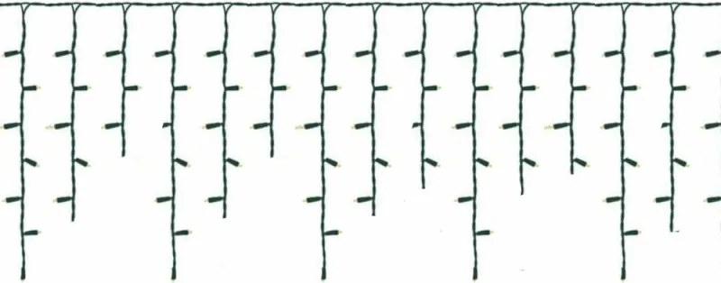LED krápníky - 14,5m, 300LED, IP44, studená bílá + záblesky