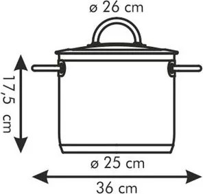 TESCOMA Hrnec VISION s poklicí ø 26 cm, 9,0 l
