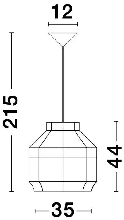 Nova Luce Závěsné svítidlo MIA přírodní ratan, E27 1x12W