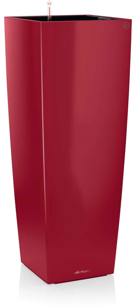 Lechuza Premium Cubico Alto All Inclusive Set Scarlet Red High-gloss V 105 cm / D 40 cm