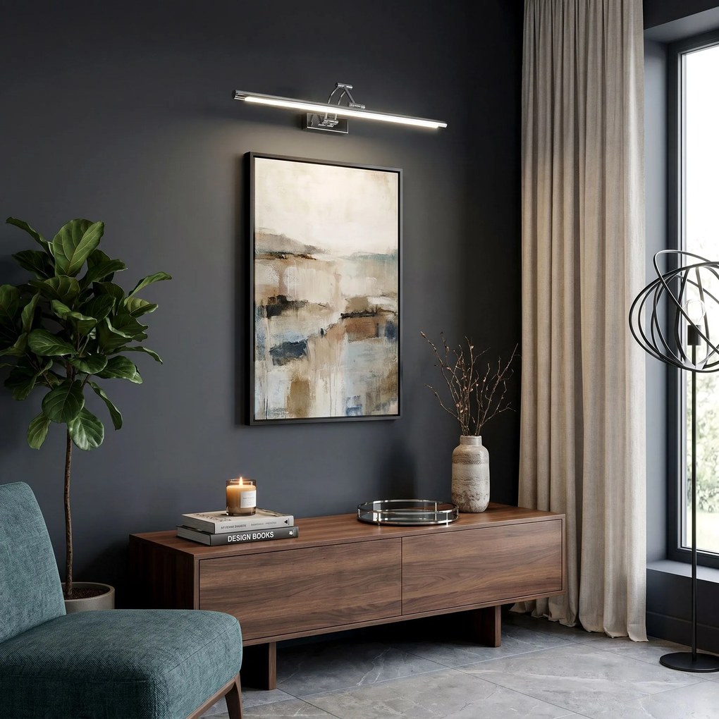 Toolight Rea, Koupelnové nástěnné LED svítidlo SWE017-1W 60cm Chrome, OSW-20116