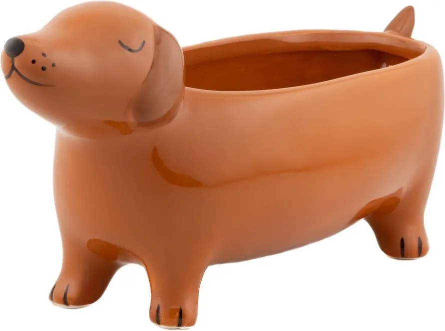 Keramický obal na květináč Sausage Dog – Sass & Belle
