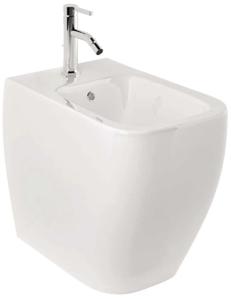 Kludi Resa C - Stojící bidet, otvor pro baterii, lesklá bílá 28BIB0243