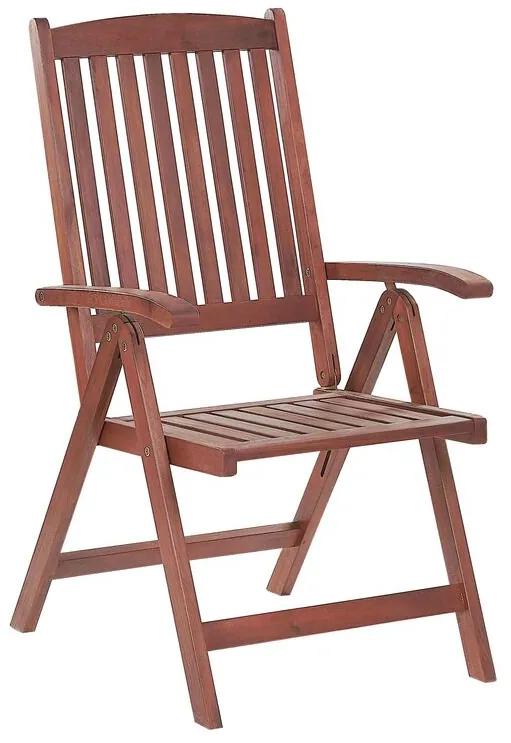 Set 6 ks. zahradních židlí TRATORIA (tmavě červená + bílá). 1026938
