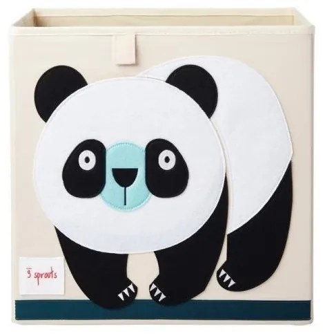 3 SPROUTS Úložný box 3 Sprouts Panda Black