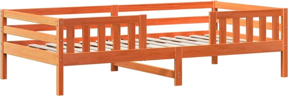Rám postele se střechou voskově hnědý 90x200 cm masiv borovice 3282161