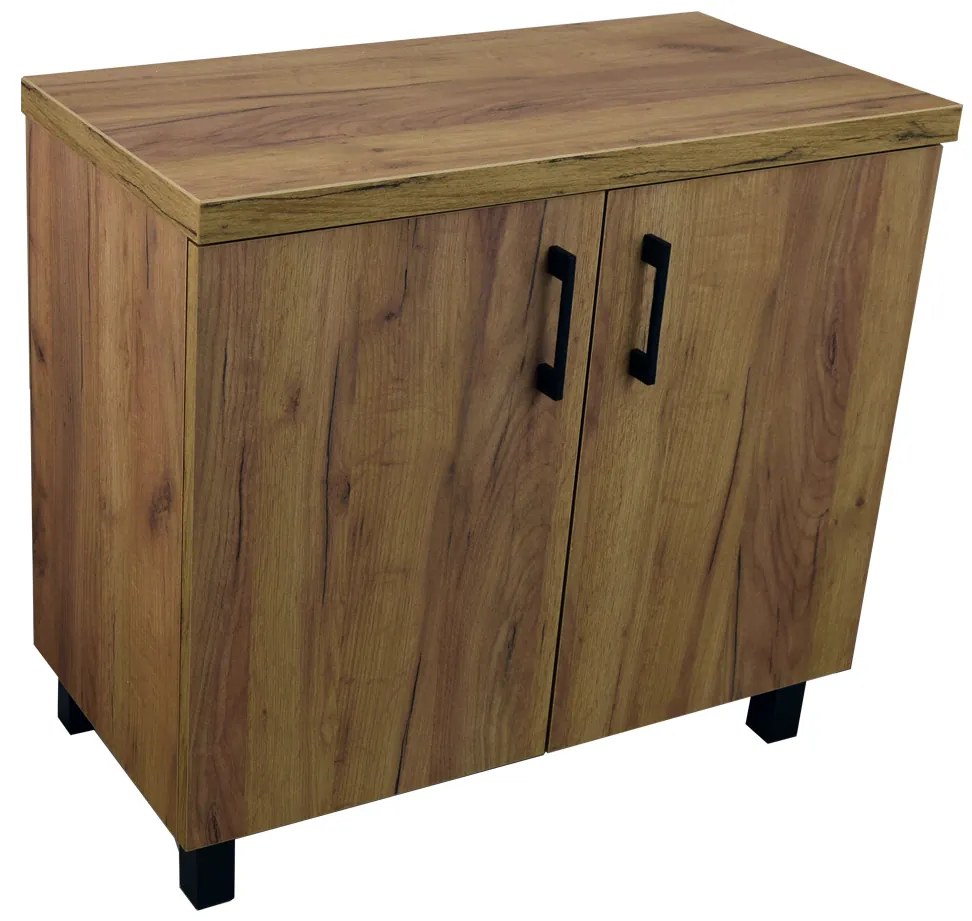 Comodo Koupelnová skříňka pod deskové umyvadlo ROSO GO 80-HD - zlatý dub/zlatý dub