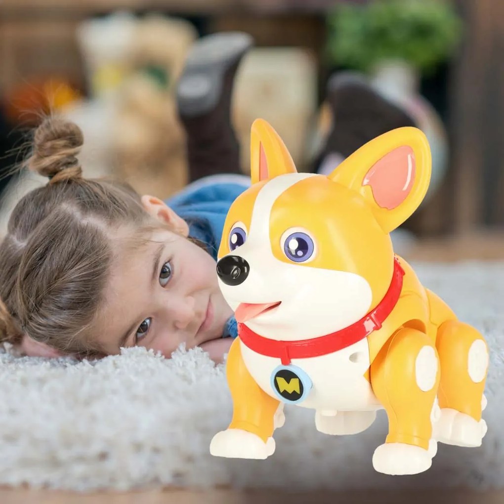 Creative Corner Pes pes interaktivní robot Corgi svítící uši hudba