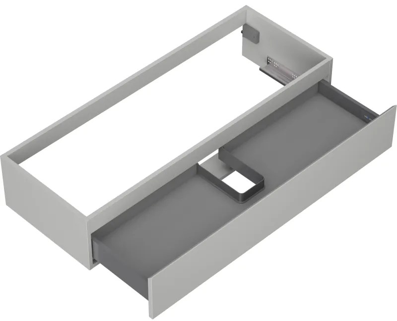 Mexen Orio, koupelnová skříňka 120 cm, 1 zásuvka, šedá matná, 91A10-12023-1-BF62