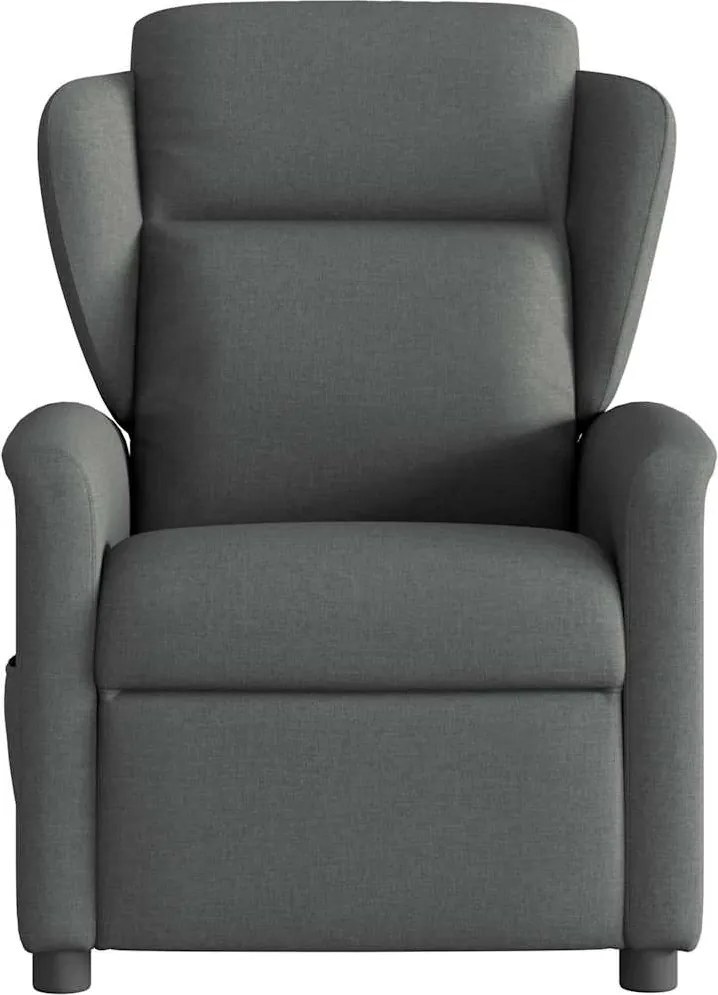Elektrické polohovací křeslo tmavě šedé textil 3303115